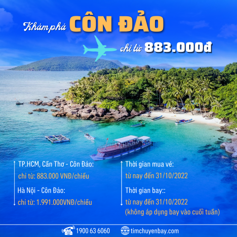 Khám phá Côn Đảo cùng Vietnam Airlines chỉ từ 883.000 VNĐ/chiều